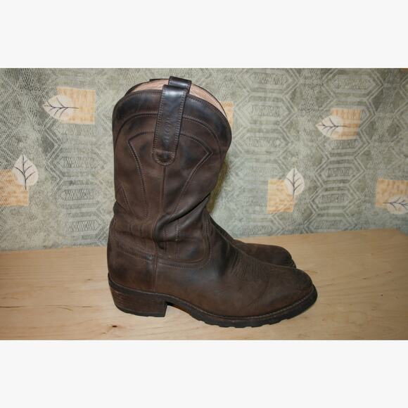 Tecovas | Shoes | Tecovas Ranch Wear Brown Leather Motorcycle Work ...